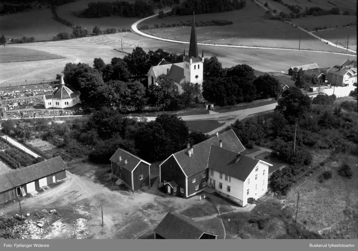 Den gamle prestegården for Norderhov kirke 1935 - Buskerud ...