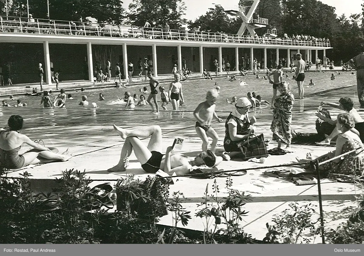 Frognerbadet. - Oslo Museum / DigitaltMuseum